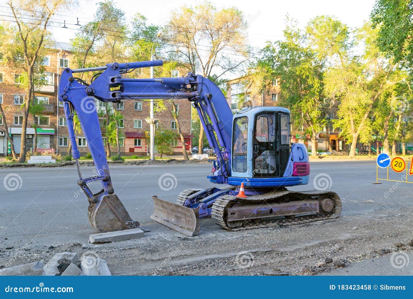 Crawler Excavator And Box Culverts Editorial Photo | CartoonDealer.com ...