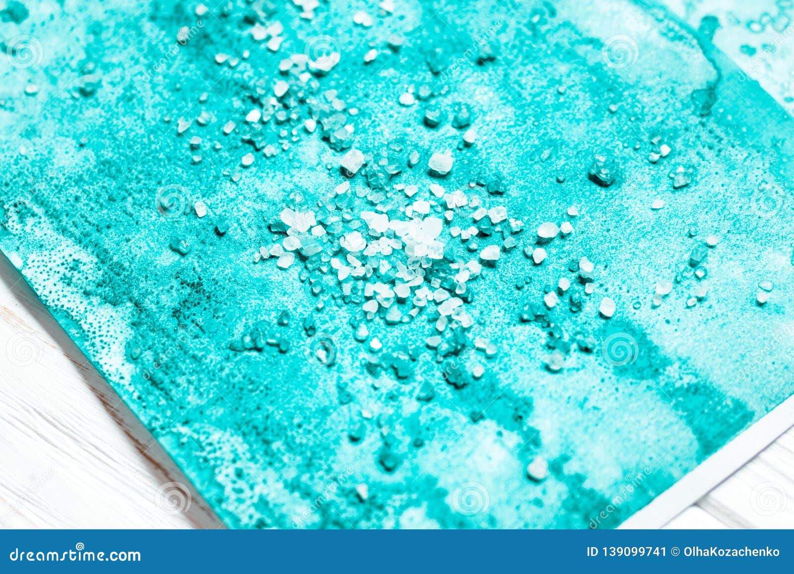 Technique of Watercolor and Salt Stock Image - Image of painter, salt ...