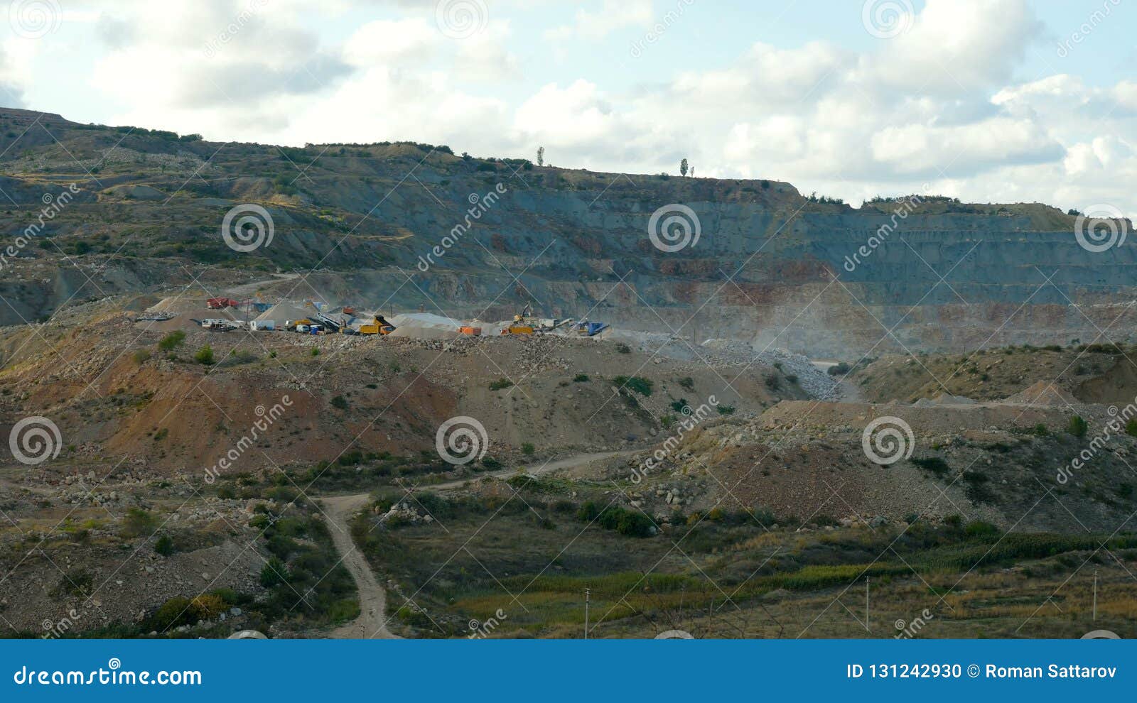 Limestone mining. stock footage. Video of industry, extraction - 131242930