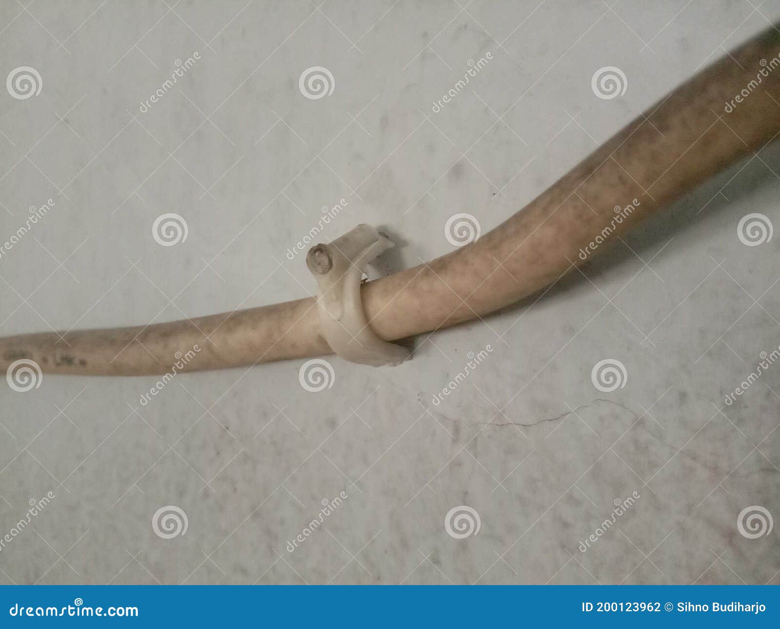 Techniques for Installing Cables on the Wall Stock Photo - Image of ...