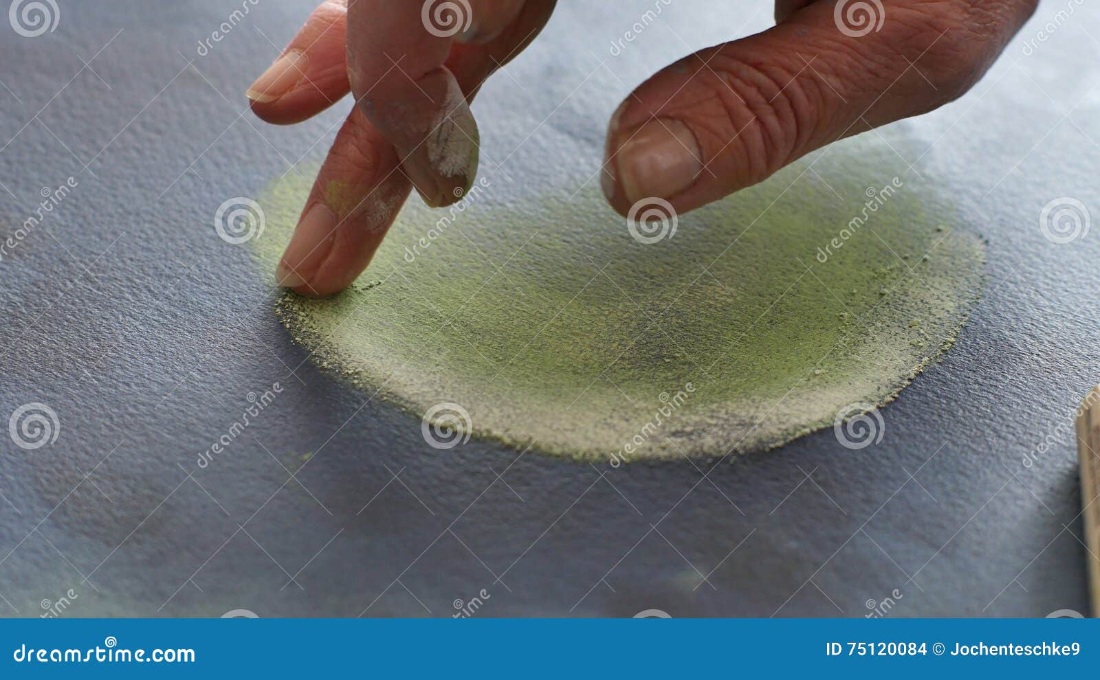 Techniques of painting stock photo. Image of colour, scraper - 75120084