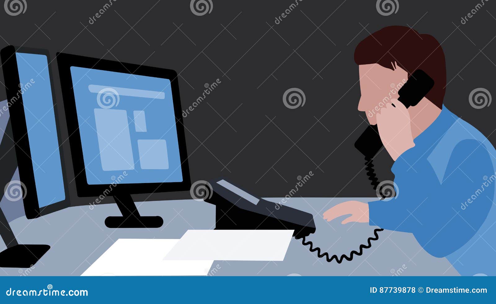 Technischer Support vektor abbildung. Illustration von computer - 87739878