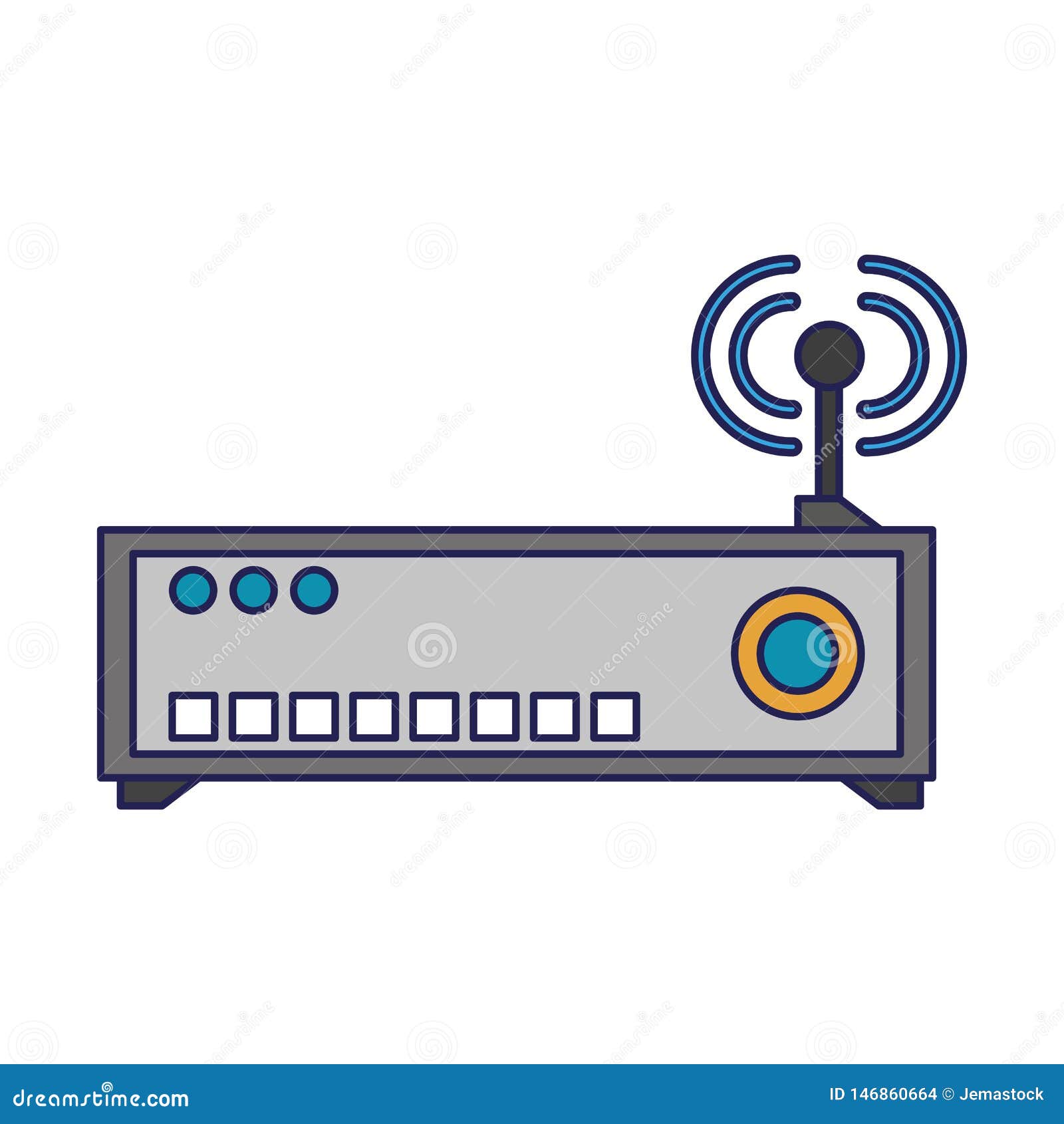 Old 56k Modem Cartoon | CartoonDealer.com #218756883