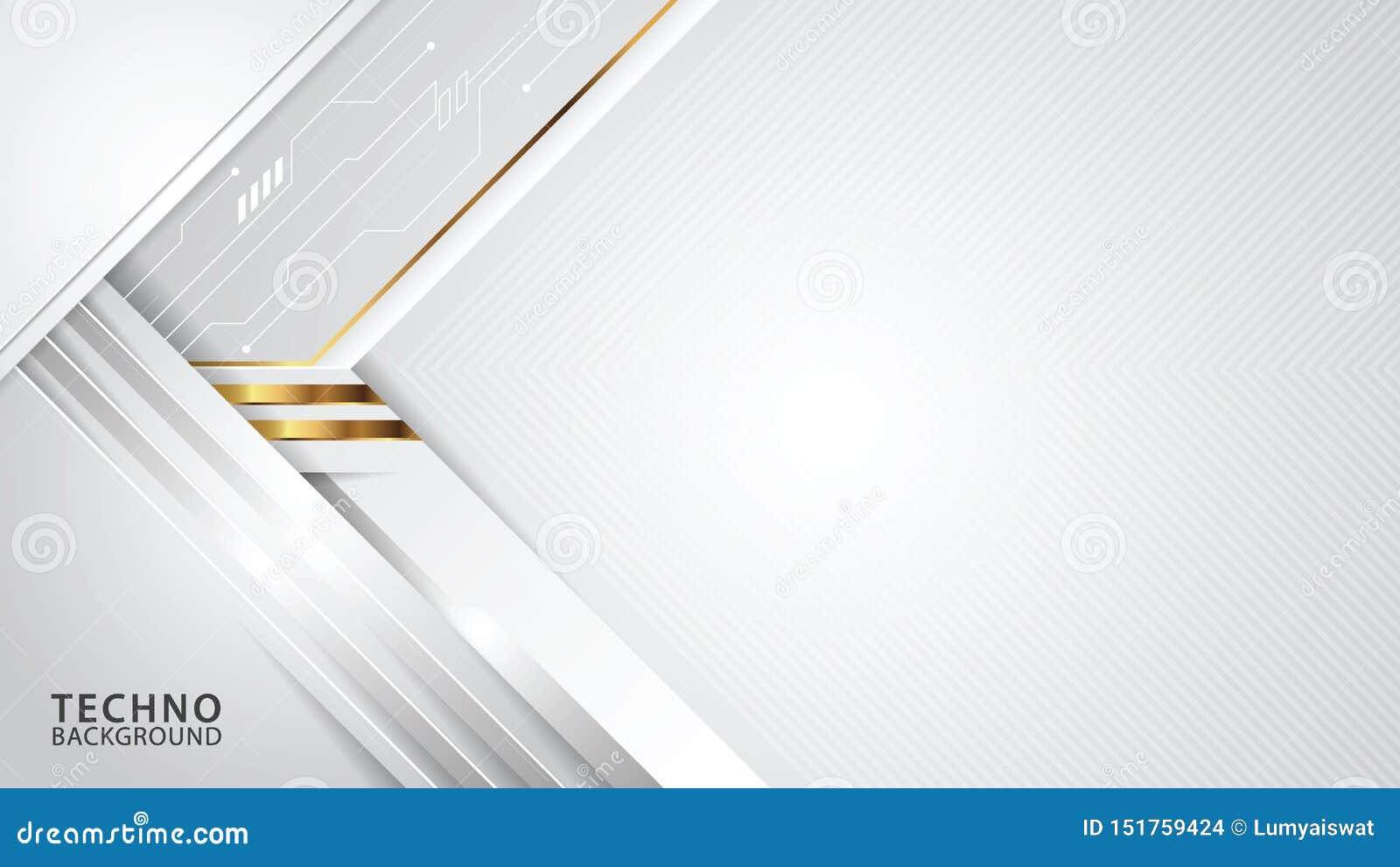 Techno Abstract White Overlap Style Background Stock Vector ...