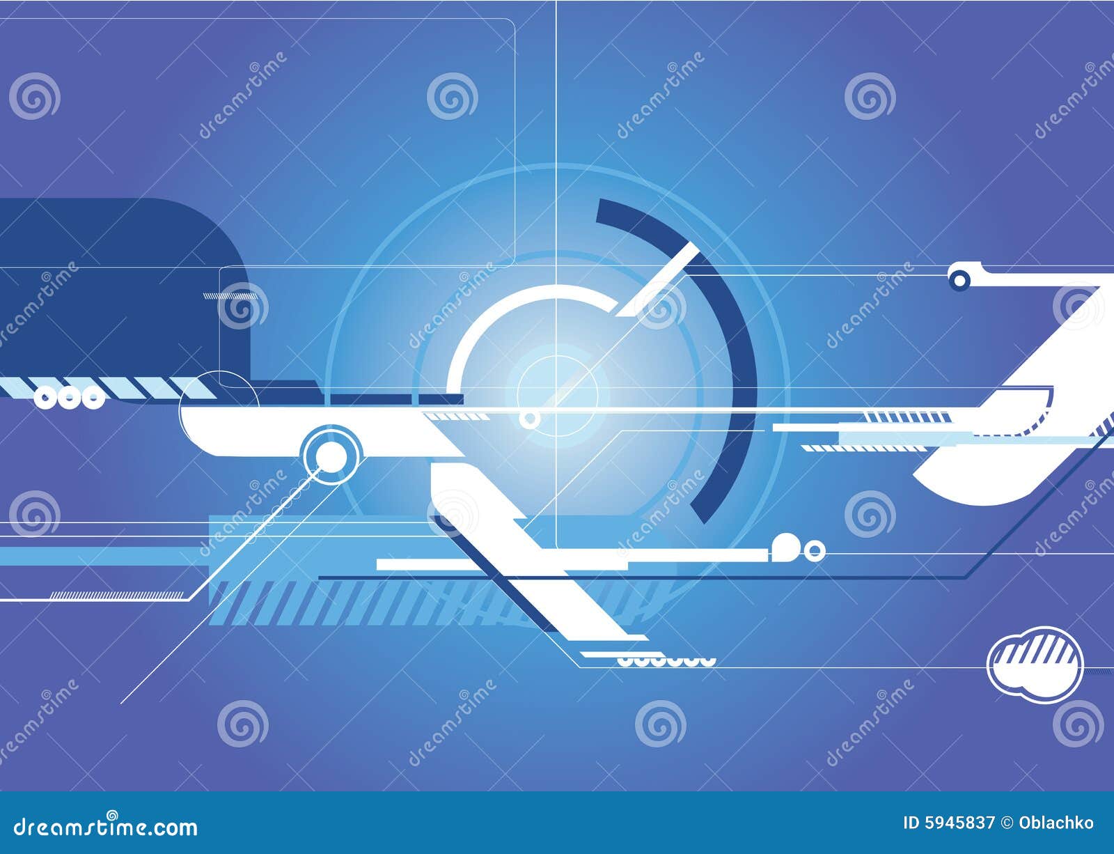 Techno Background stock vector. Illustration of motion - 5945837