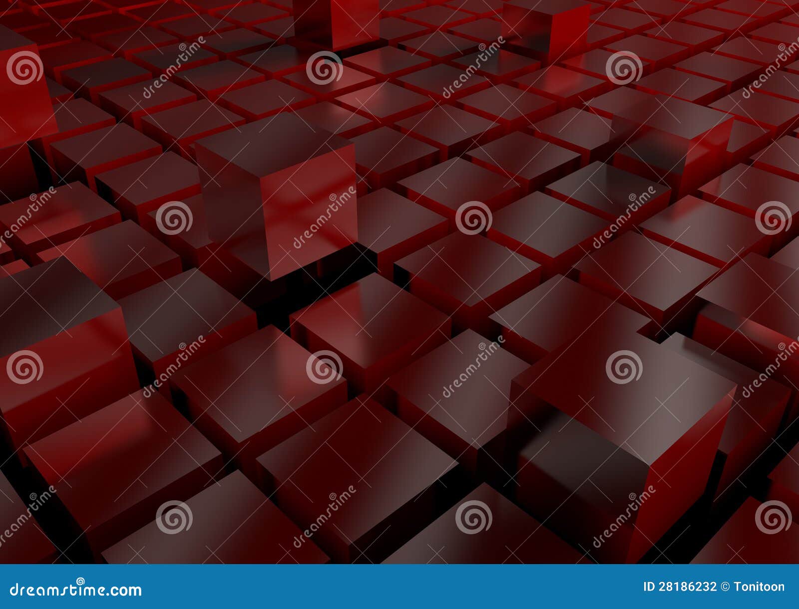 Techno background cubes 3D stock illustration. Illustration of future ...