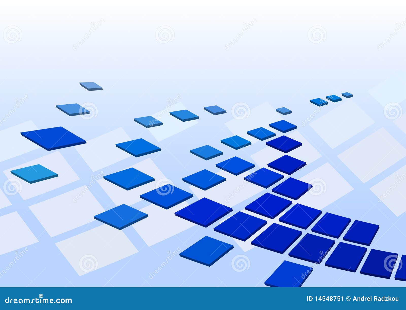 Techno Background with Squares Stock Vector - Illustration of blue ...
