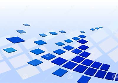 Techno Background with Squares Stock Vector - Illustration of blue ...