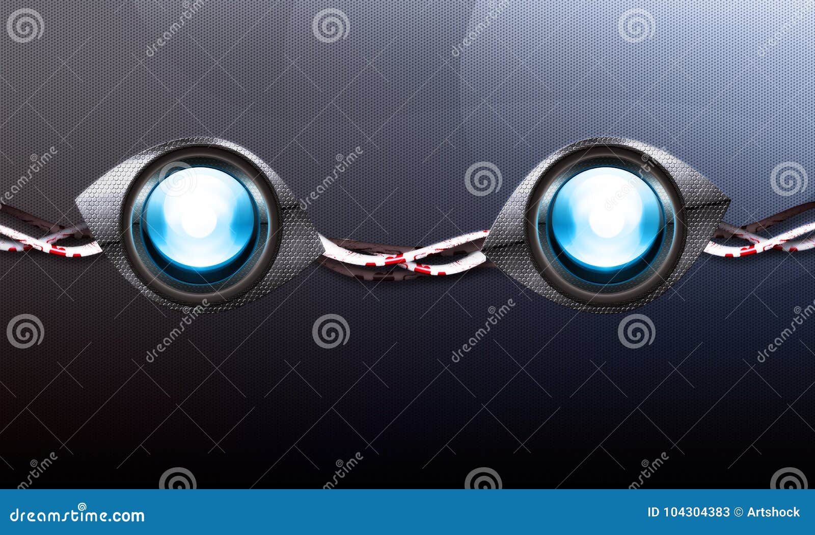 Stylized Robot Eye stock illustration. Illustration of closeup - 104304383