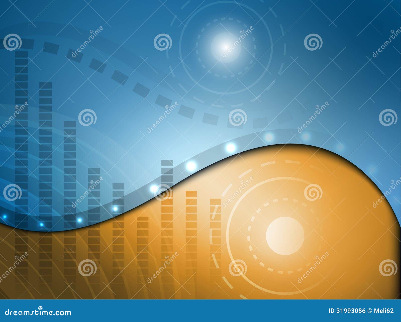 Techno background stock vector. Illustration of modern - 31993086