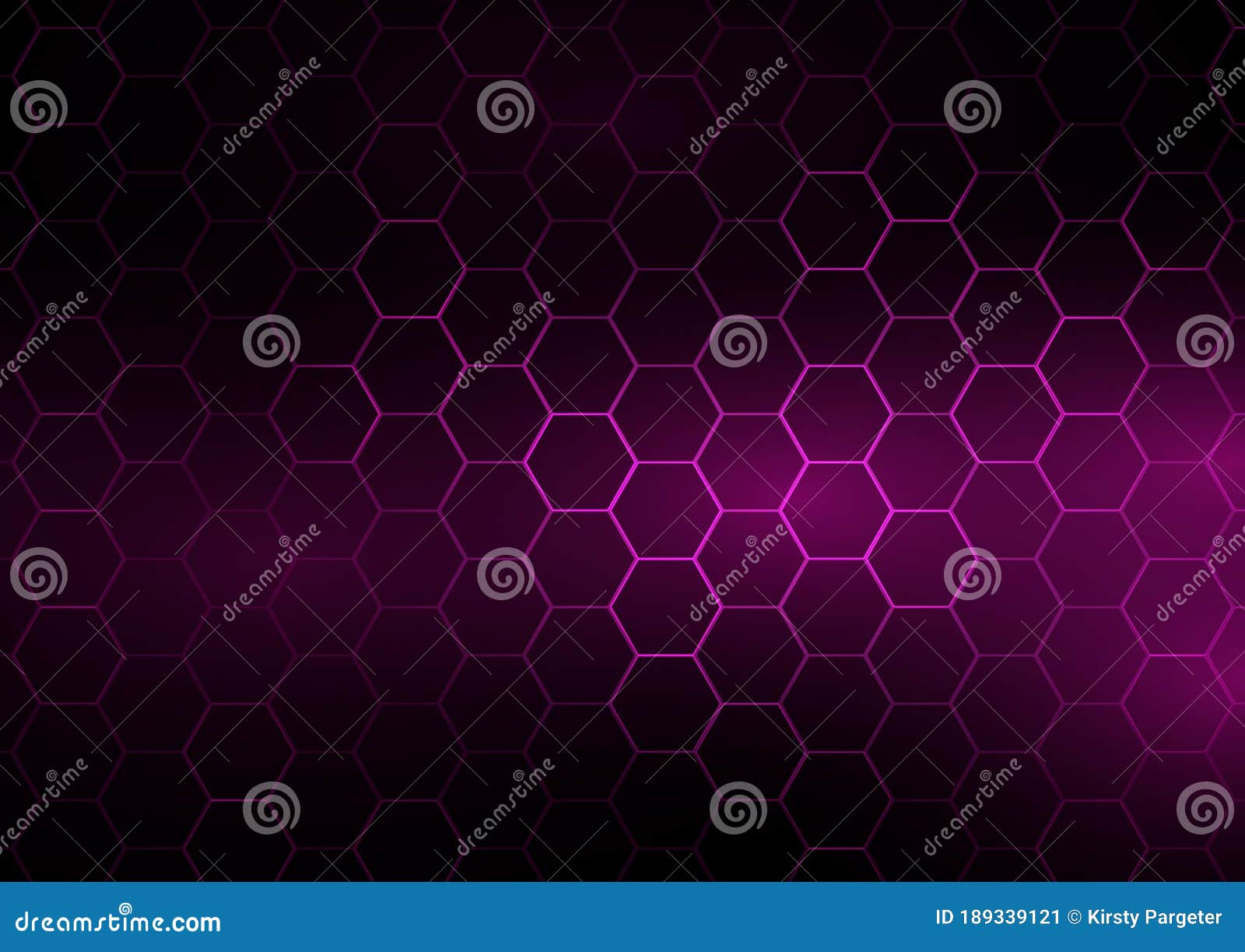 Techno Banner with Hexagonal Design Stock Vector - Illustration of ...