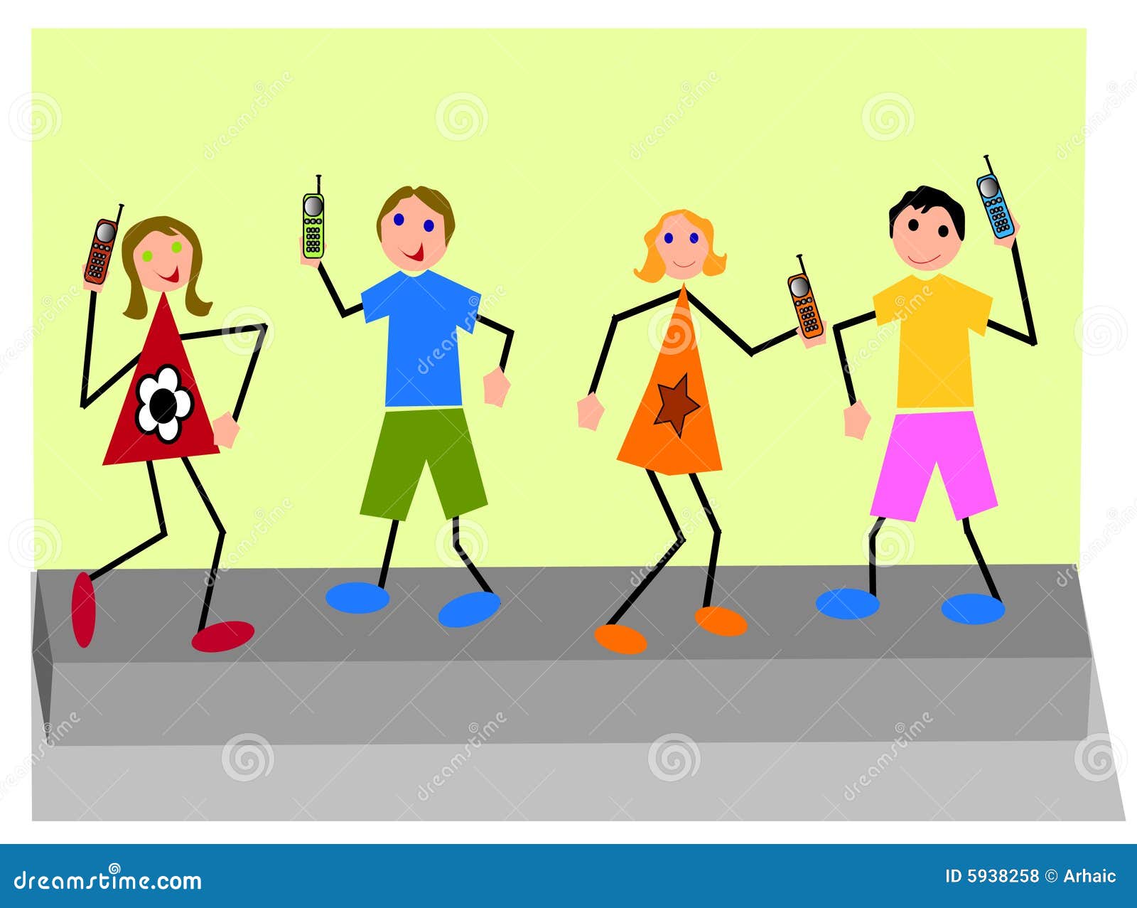 Techno children stock vector. Illustration of desktop - 5938258