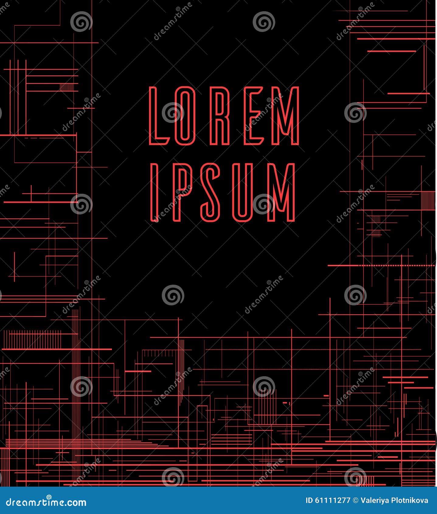 Techno Cover with Electrodes and Drawings Stock Vector - Illustration ...