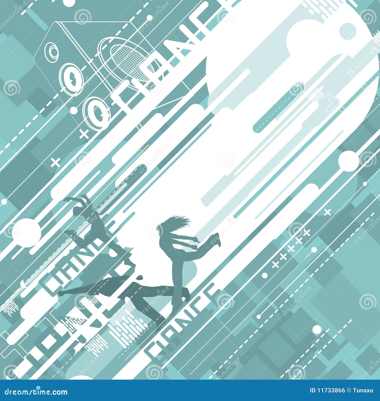 Techno dance stock vector. Illustration of decorative - 11733866