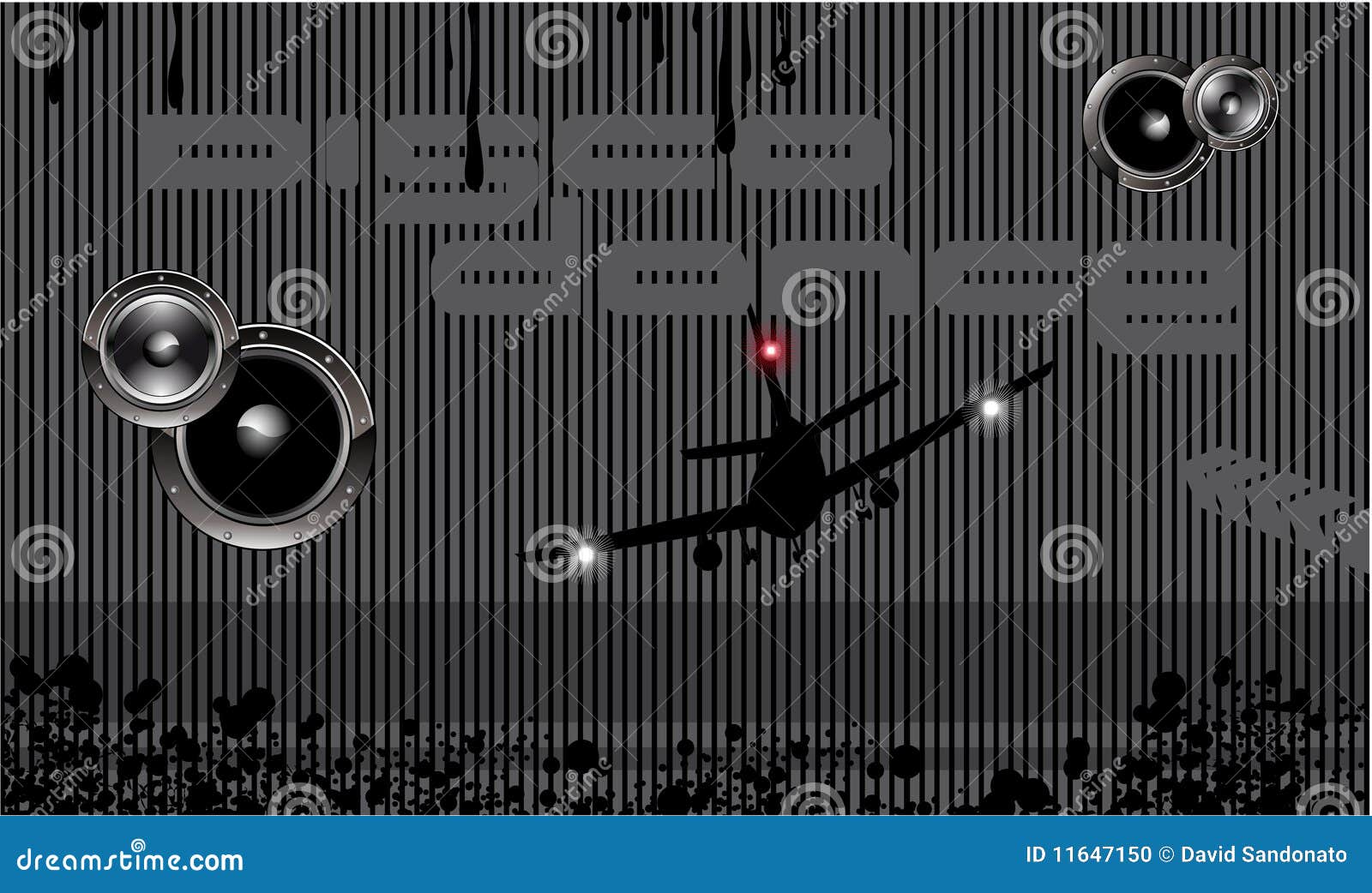 Techno Disco Event Background Stock Vector - Illustration of club ...