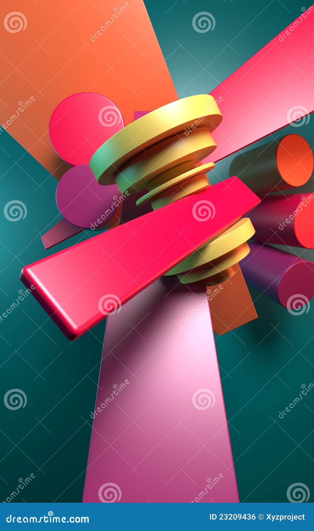 Techno DJ 3d Background. stock illustration. Illustration of backdrop ...