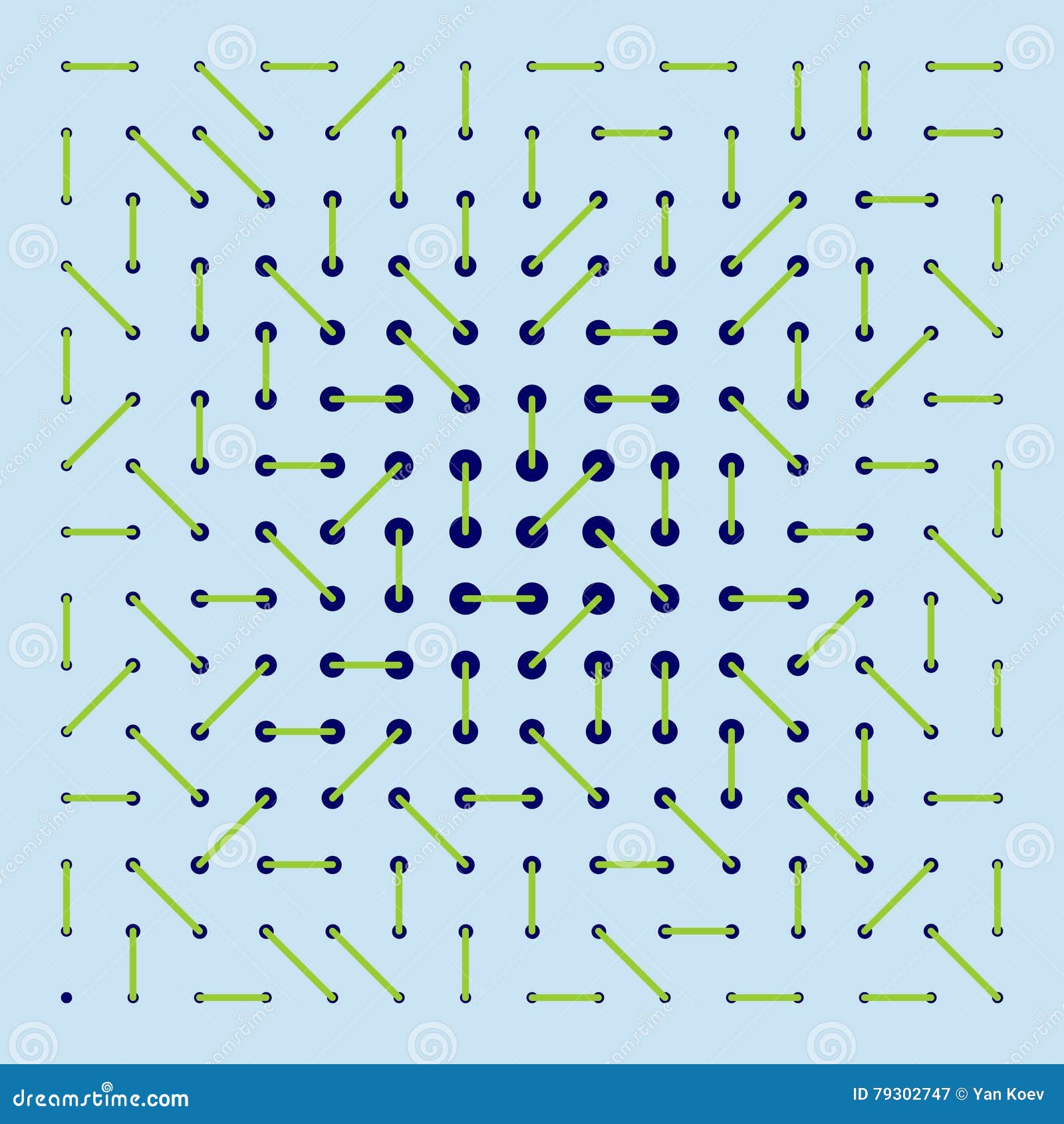 Techno Dots Abstract Background with Wires. Stock Vector - Illustration ...