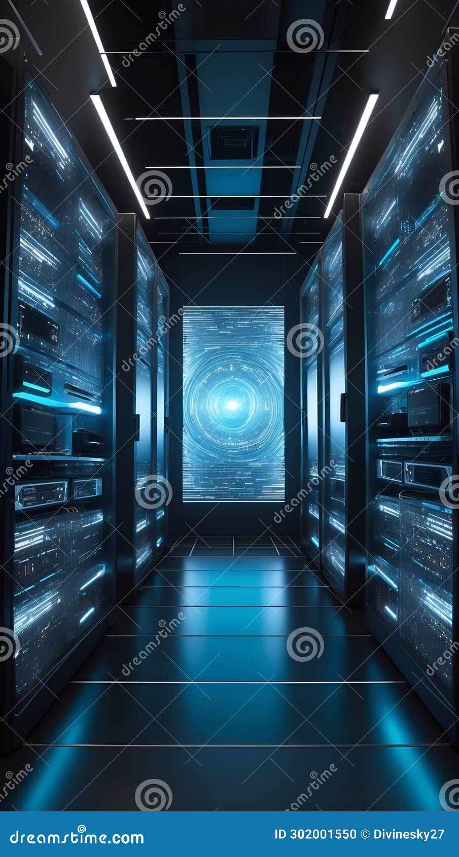 Techno Dreamscape: QuantumQuotient S 3D Utopia in Data Evolution. AI ...