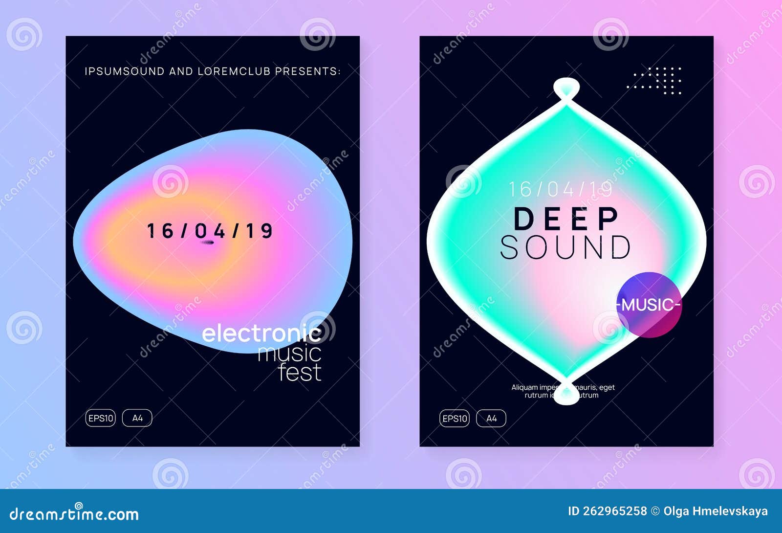 Techno Fest. Bright Electronic Event Stock Vector - Illustration of ...