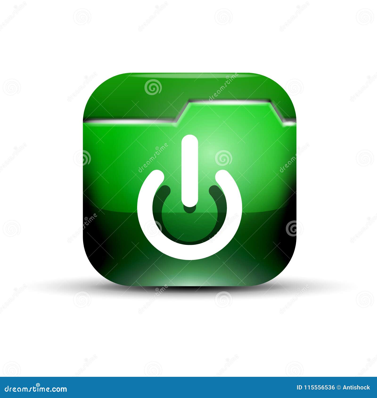 Techno Futuristic Start Power Button Stock Vector - Illustration of ...