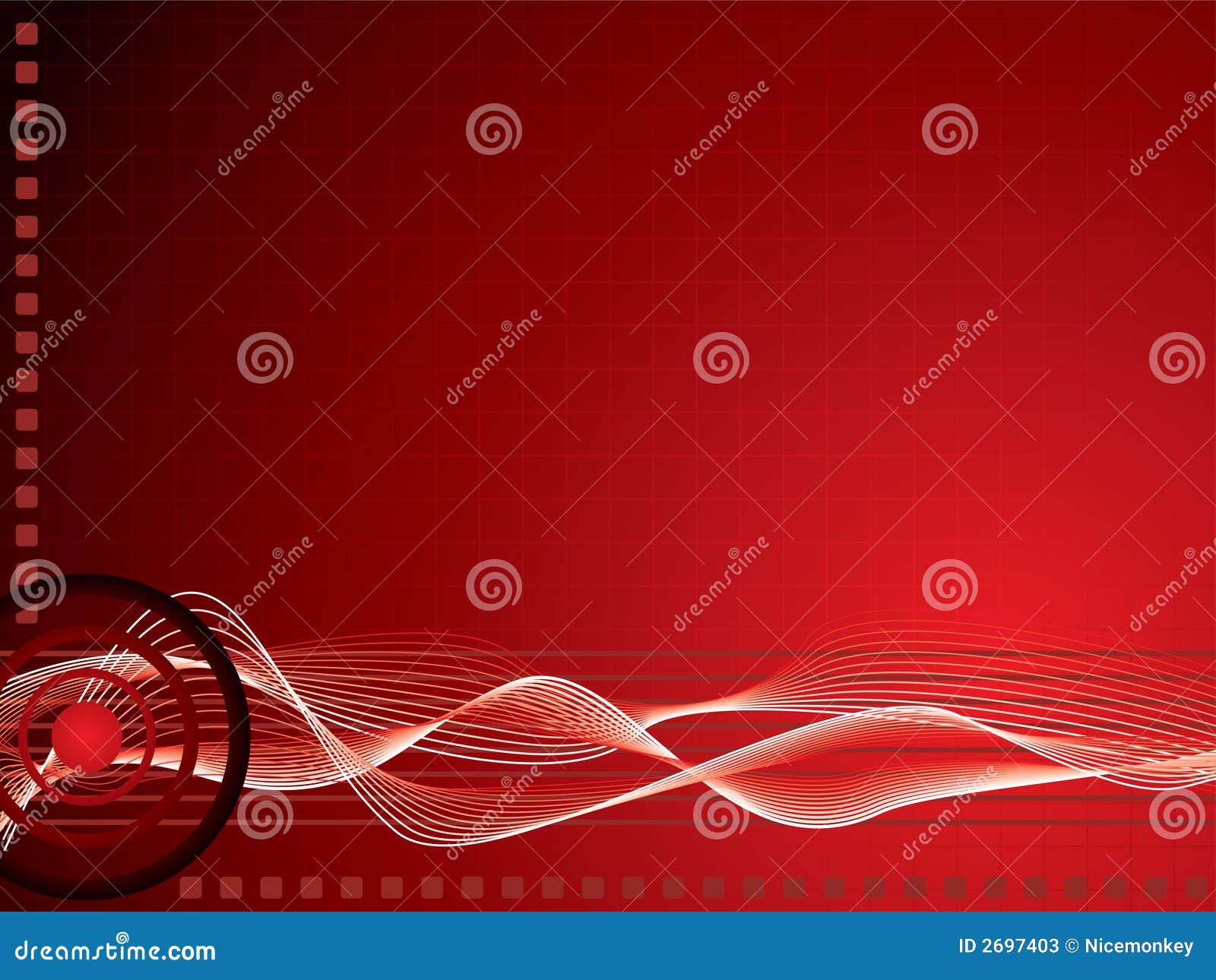 Techno grid red stock vector. Illustration of descriptive - 2697403