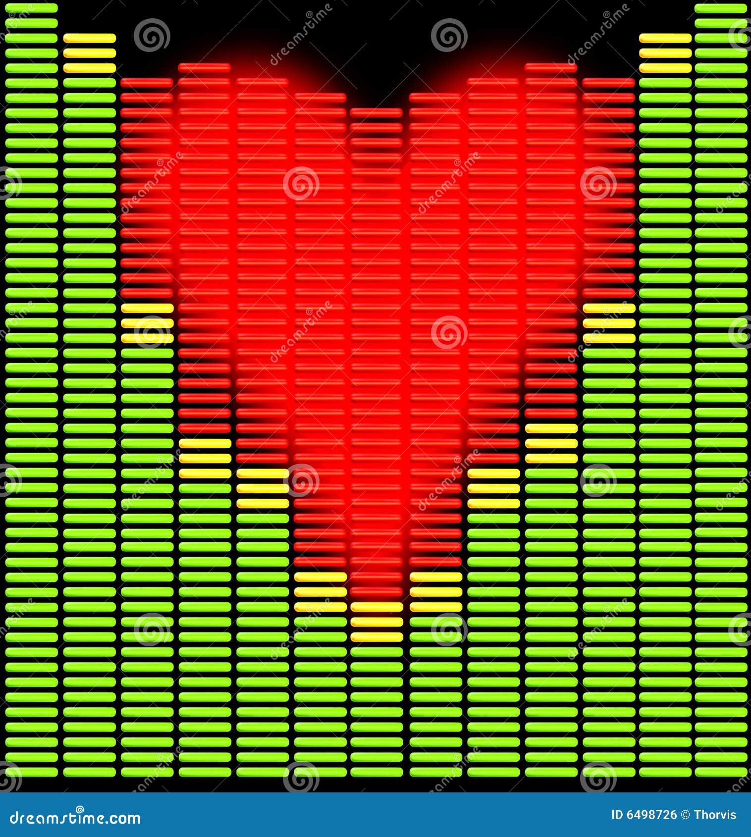 Techno heart stock illustration. Illustration of techno - 6498726