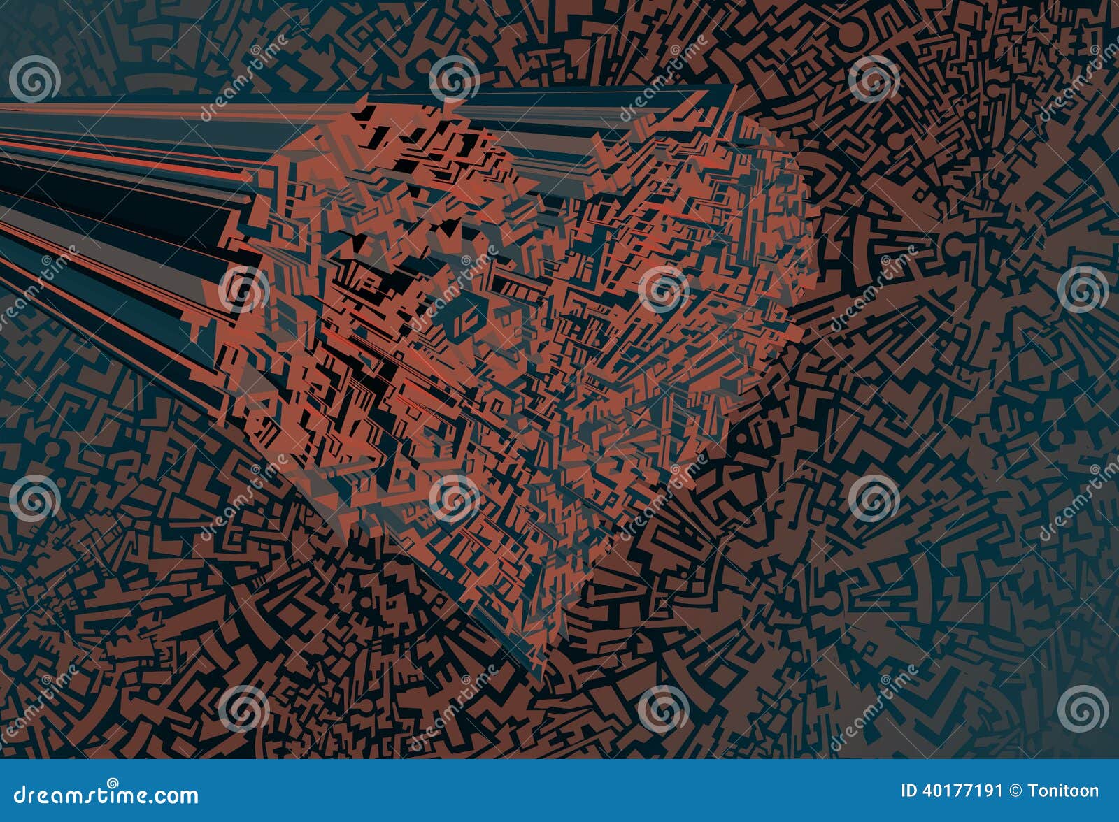 Techno heart Background stock vector. Illustration of electronics ...