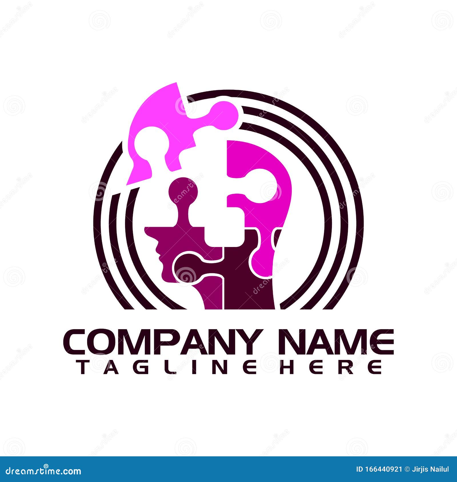 Techno Human Head Vector Logo Concept Illustration. Creative Idea Sign ...