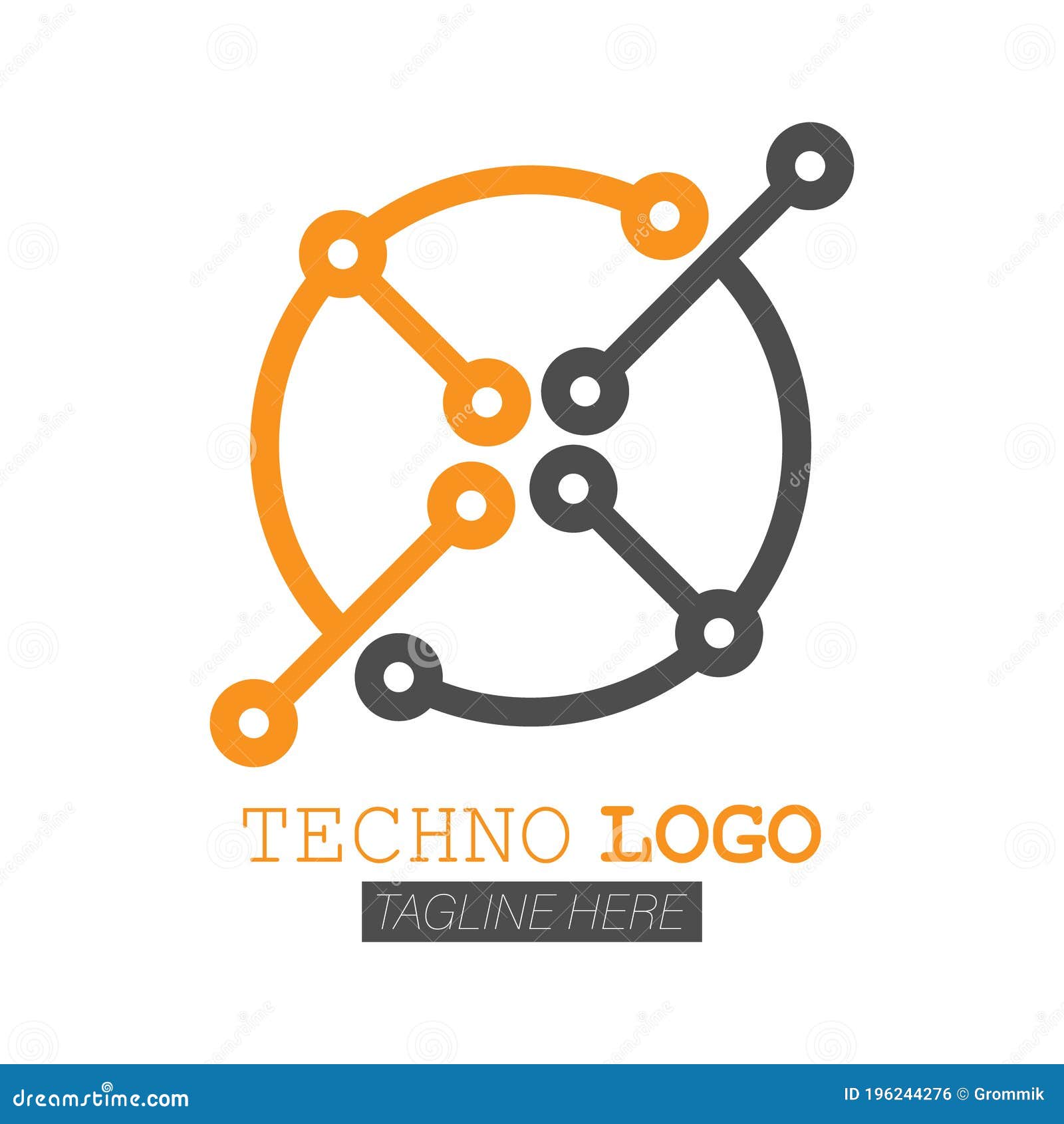 Techno Logo. High-tech and Innovative Business Stock Vector ...