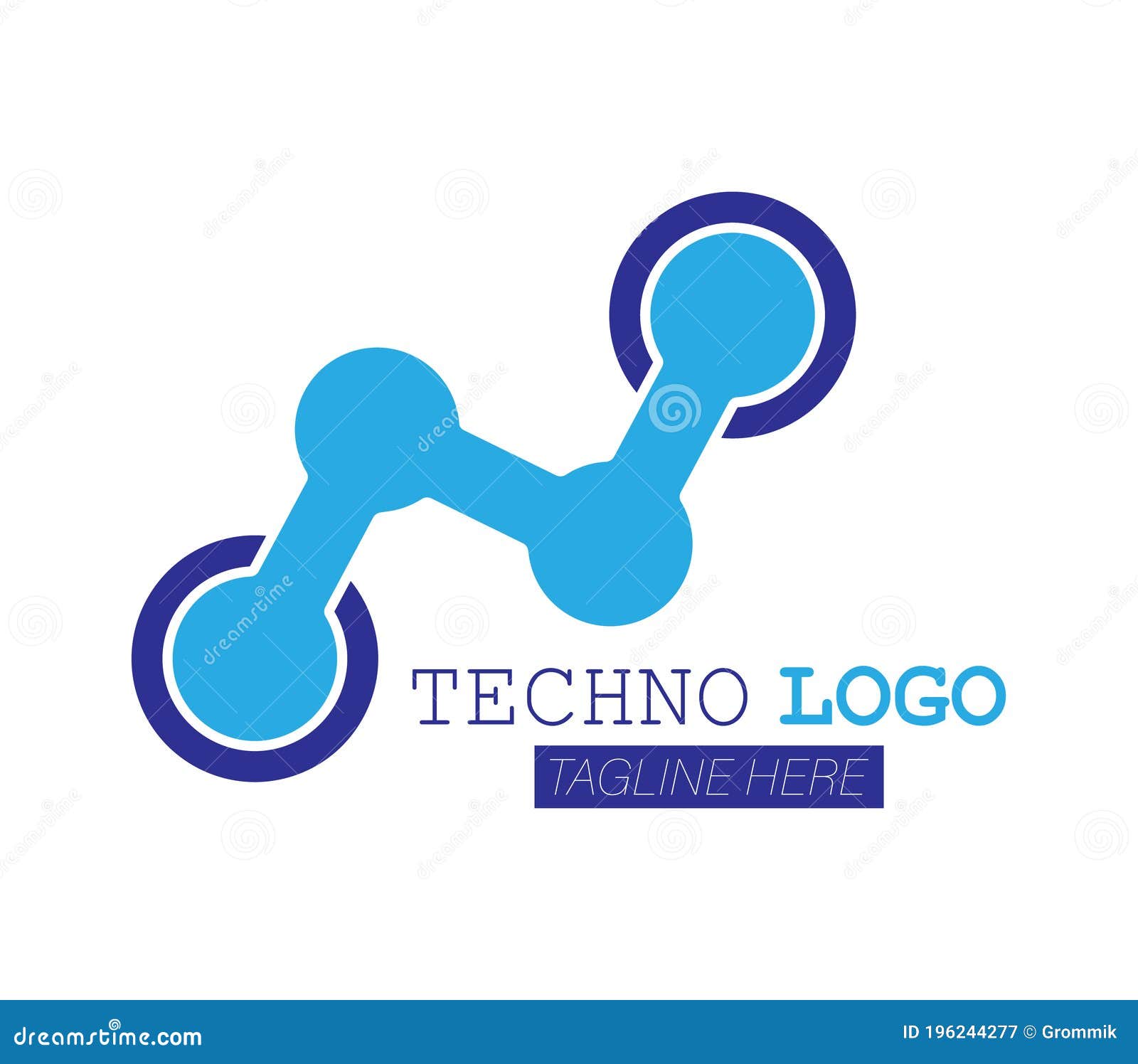 Techno Logo. High-tech and Innovative Business Stock Vector ...