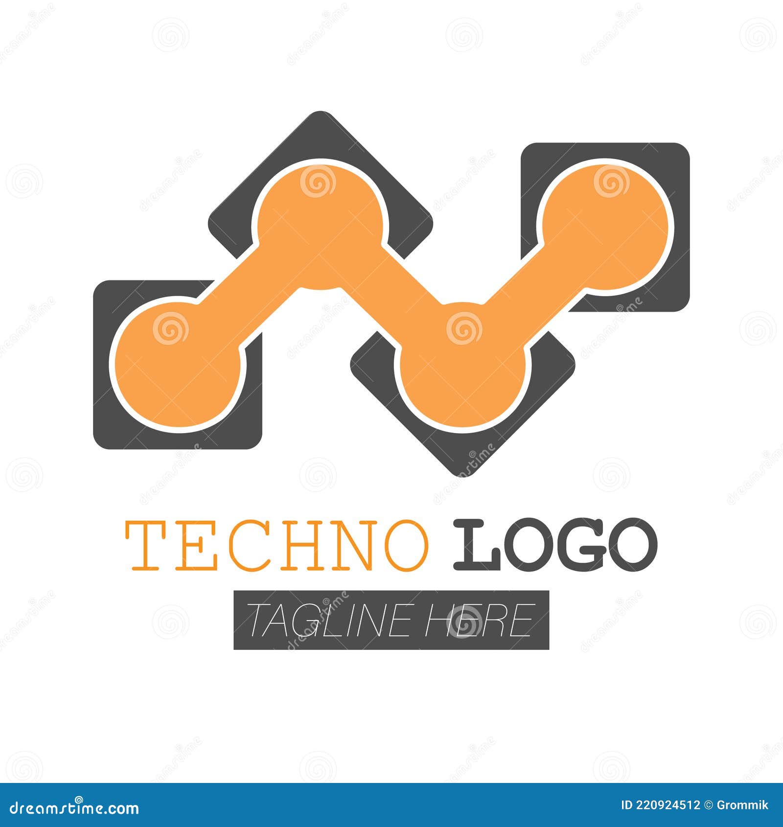 Techno Logo. High-tech and Innovative Business Stock Vector ...