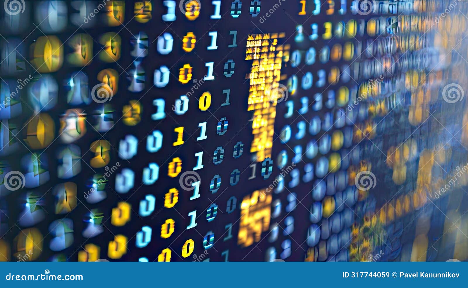 Techno-Matrix: Data Encryption Unleashed Stock Image - Image of numbers ...