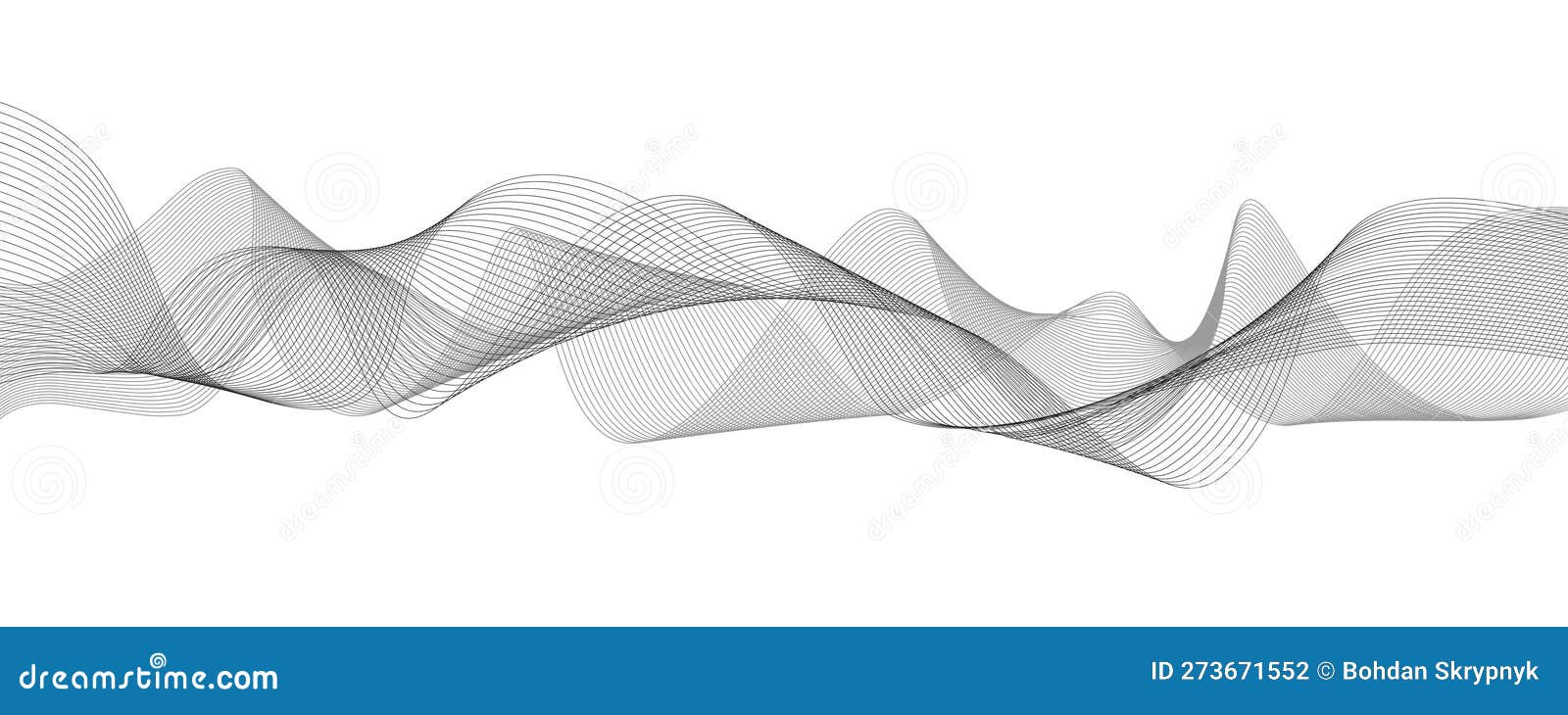 Techno Mesh Waves Background. Digital Dynamic Flow Stock Illustration ...