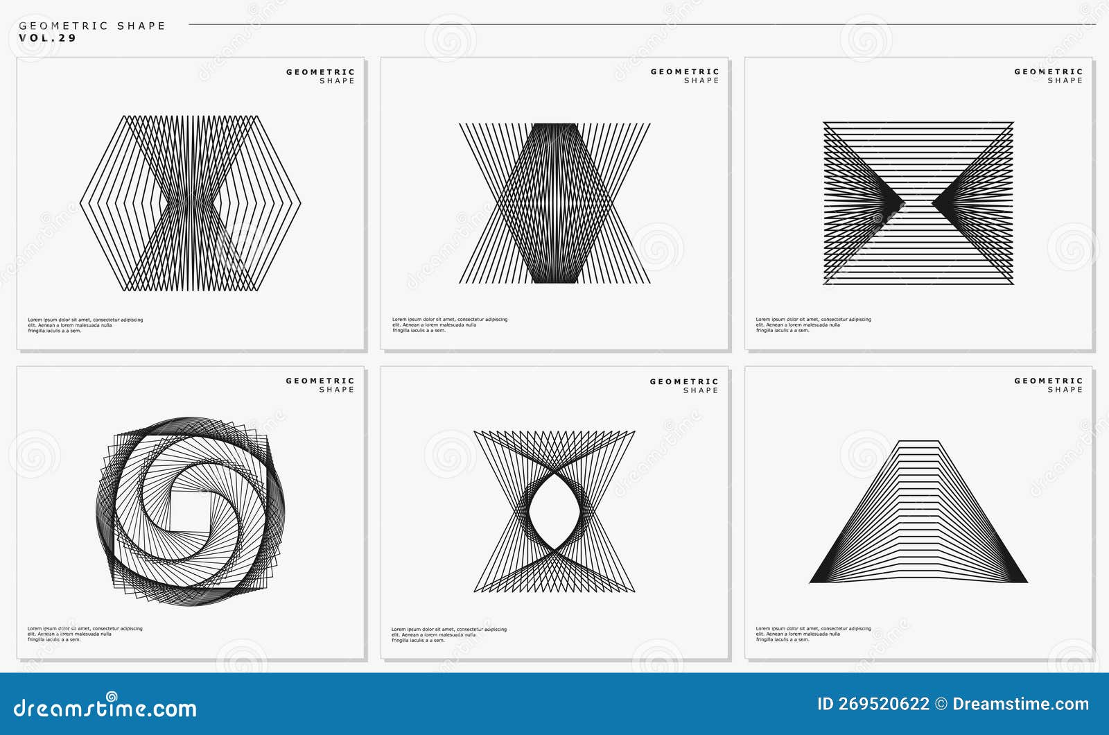 Techno Motion Lines Abstract Shape Design Template. Modern Blend Line ...