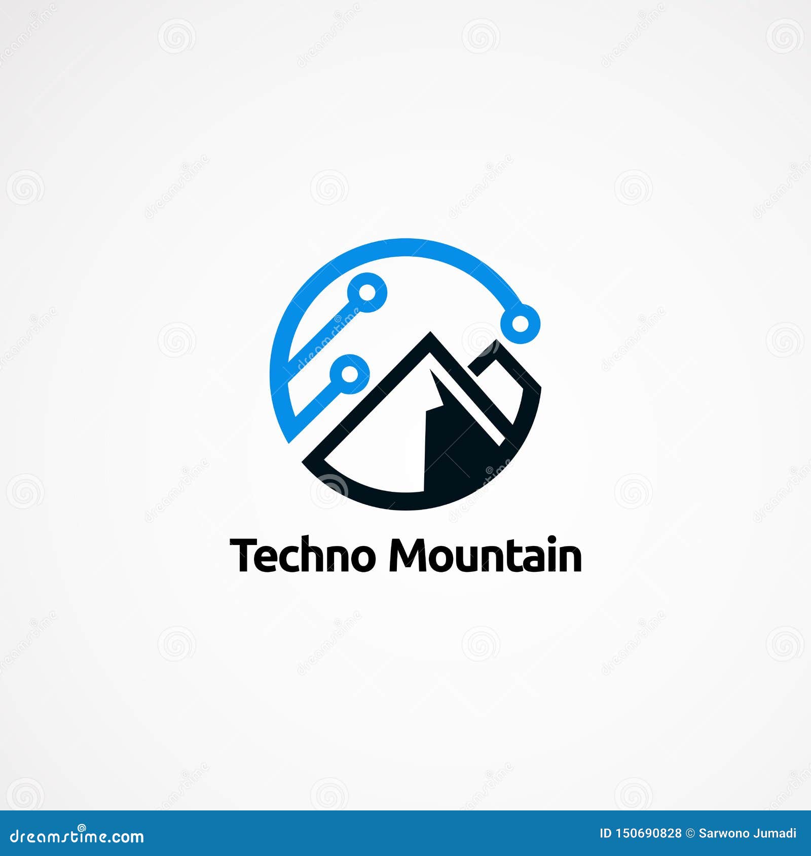 Techno Mountain Logo Designs, Icon, Element, and Template for Company ...