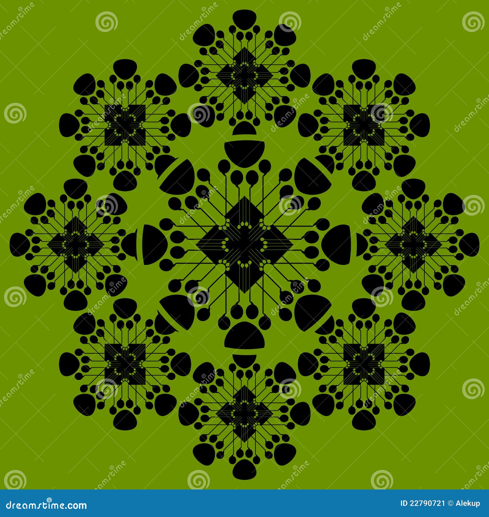 Techno pattern stock vector. Illustration of light, bloom - 22790721
