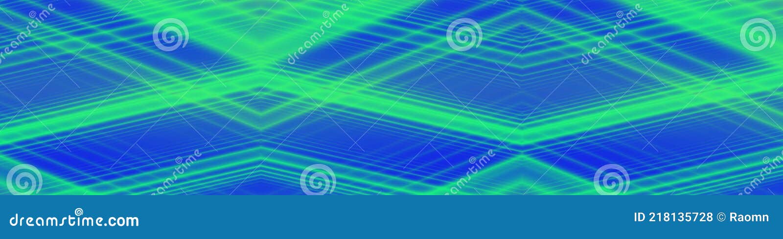 Techno Pattern Art Abstract Green Blue Header Banner Stock Illustration ...
