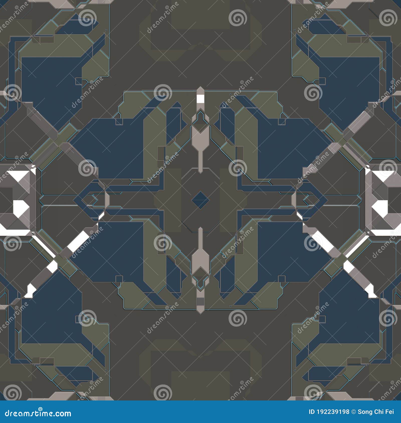 Techno Plate Geometric Graphic Background Stock Illustration ...