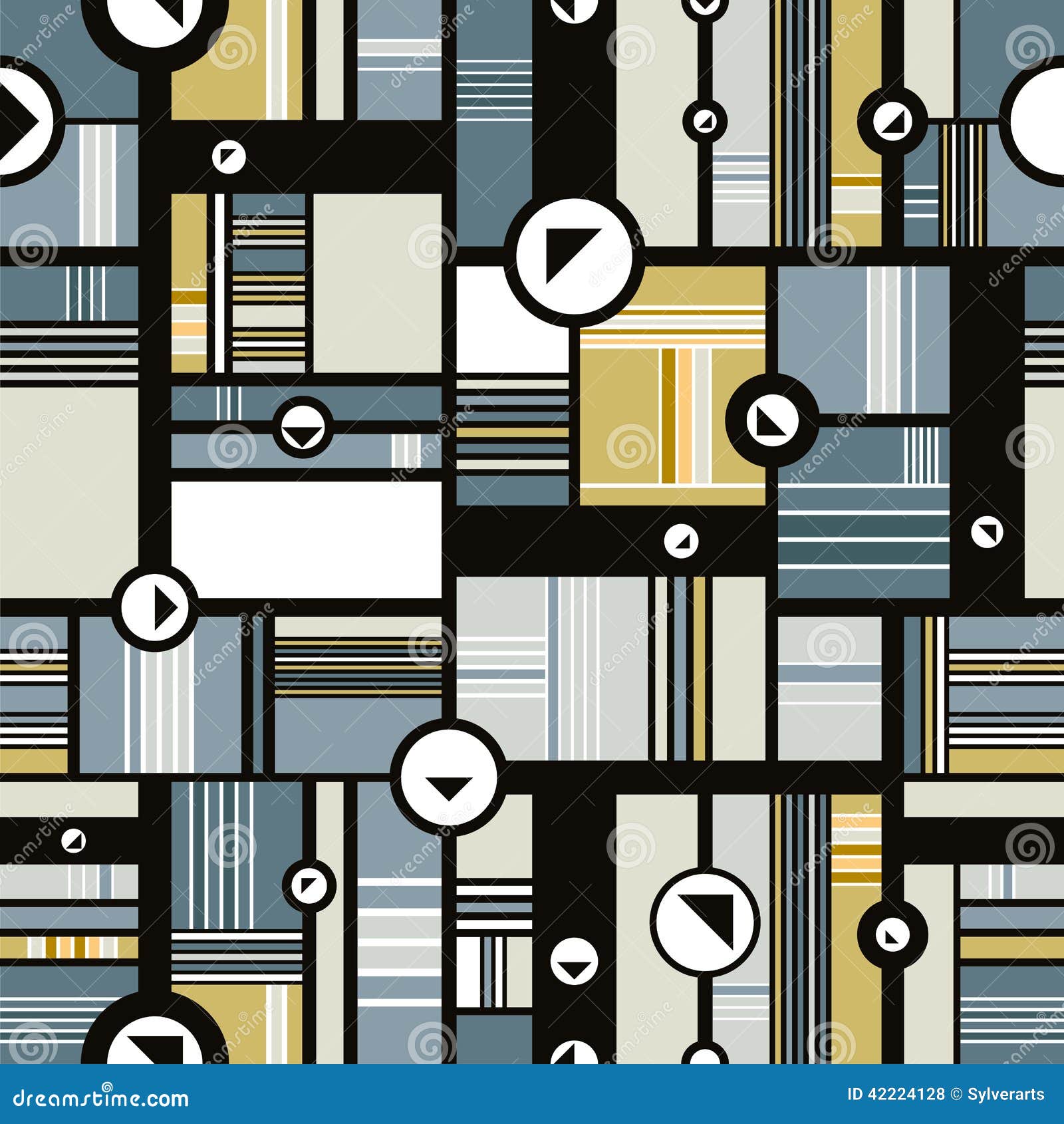 Techno Style Seamless Background. Stock Vector - Illustration of pixel ...