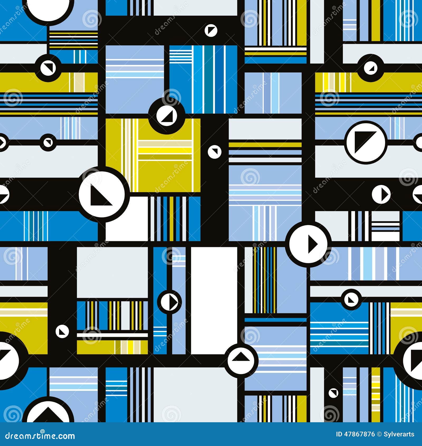 Techno Style Seamless Pattern. Stock Vector - Illustration of science ...