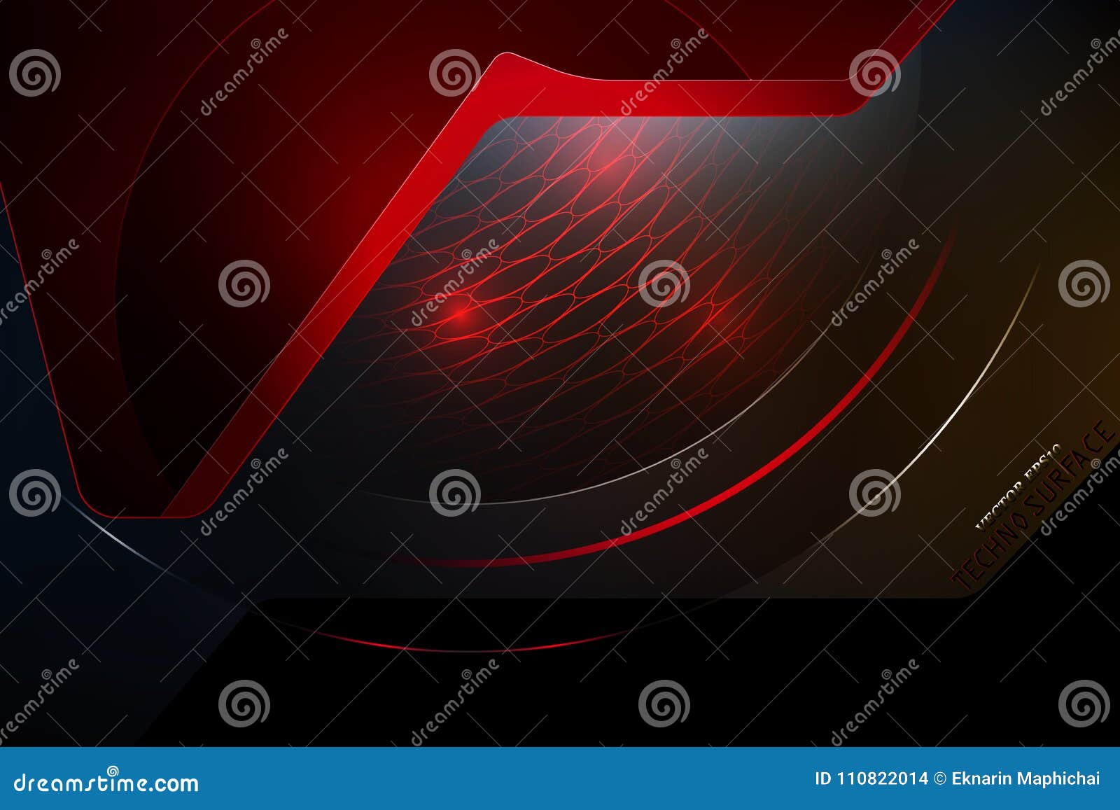Techno Surface Scene Vector Graphics Design Stock Vector - Illustration ...