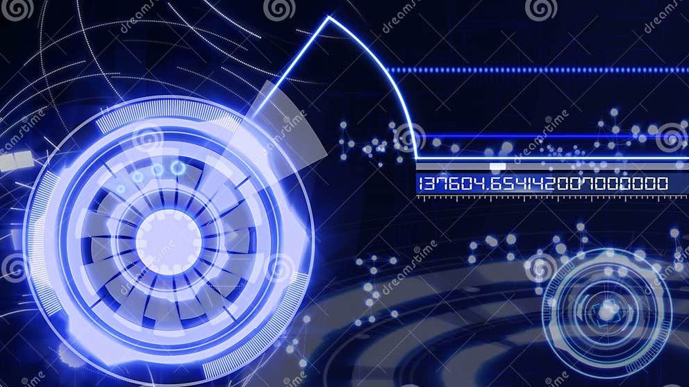 Techno Theme Animation stock illustration. Illustration of project ...