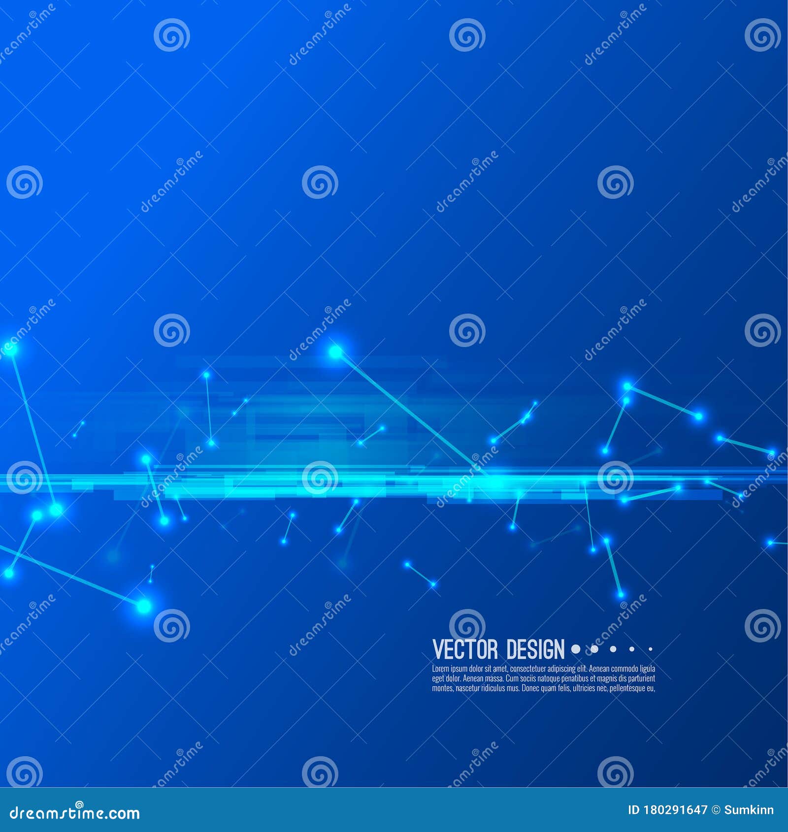Techno Vector Illustration. Stock Vector - Illustration of data ...