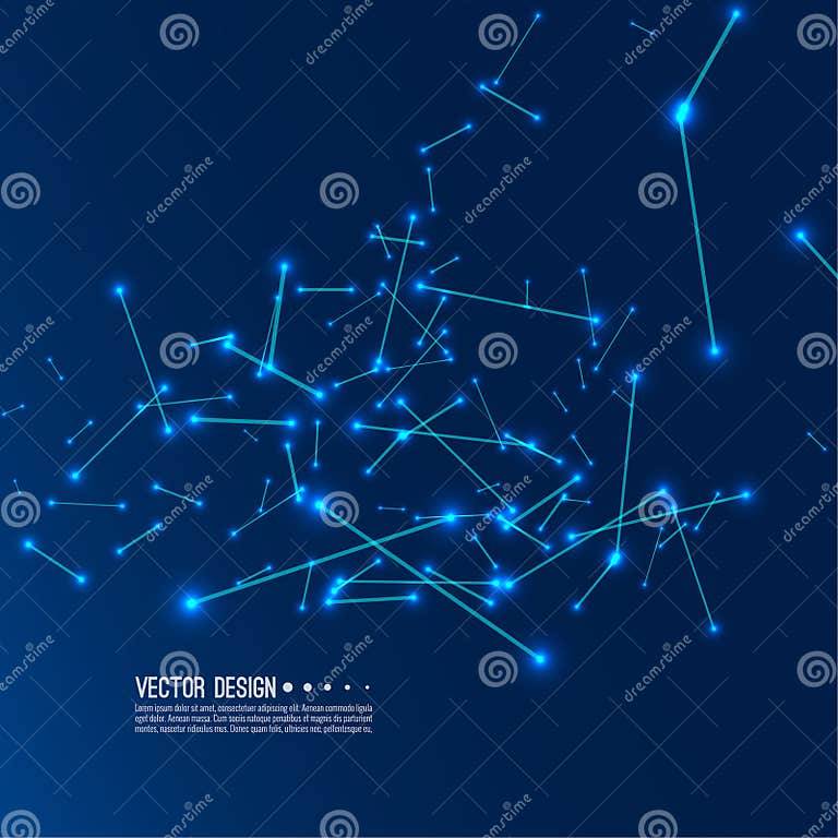 Techno Vector Illustration. Stock Vector - Illustration of connect ...