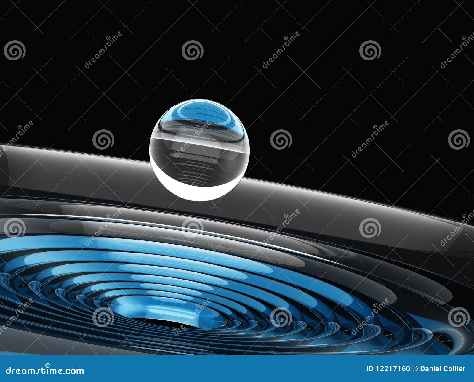 Techno Water Drop stock illustration. Illustration of raindrop - 12217160