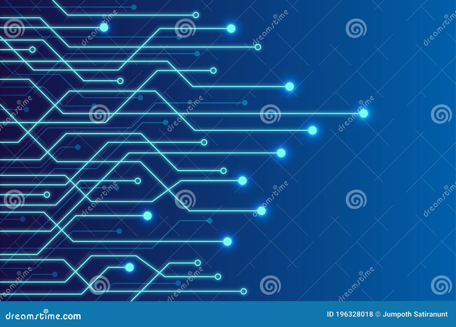 Blue Light Abstract Technology Circuit Board, Hi-tech Digital ...