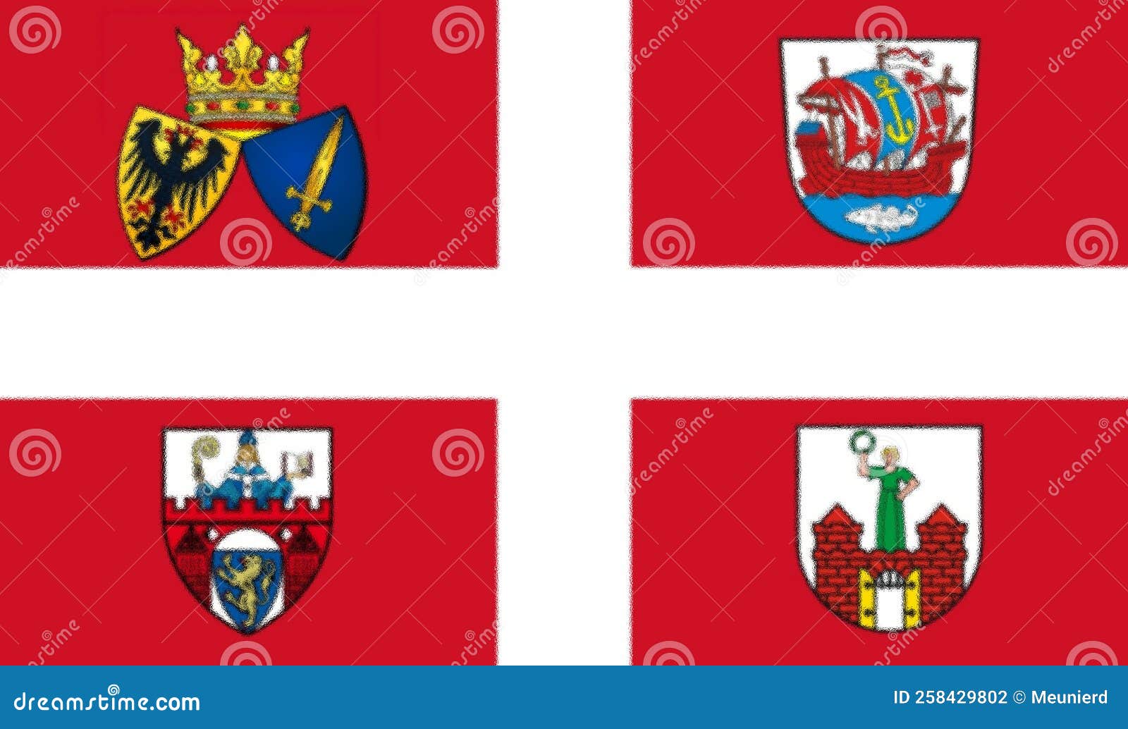 Glossy Glass Greater German War Ensign Stock Illustration ...