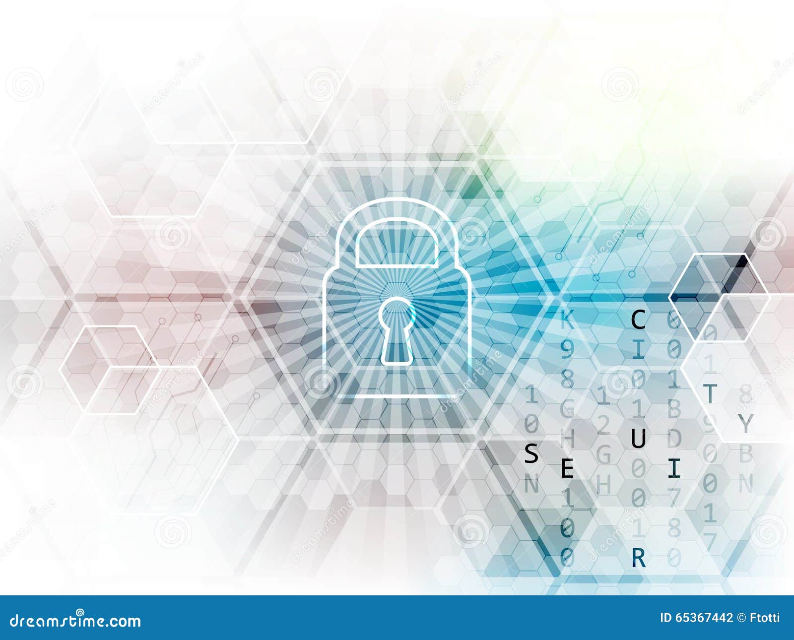 Lock In Circuit Pattern. Concept Of Data Security And Cybersecurity. AI ...