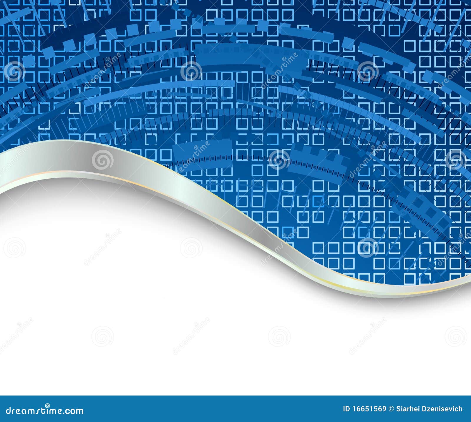 Technological Abstract Blue Background Stock Vector - Illustration of ...