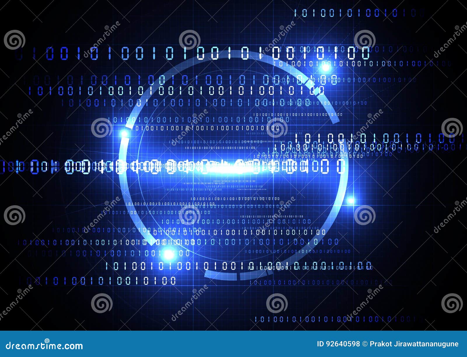 Technological Abstract Matrix Background Vector Stock Vector ...